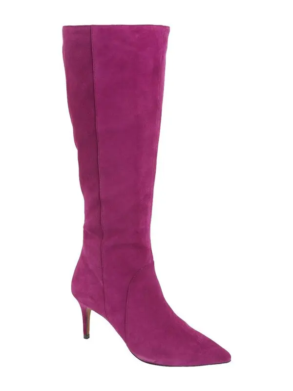 Linea Paolo Knee High Boots - Purple Suede