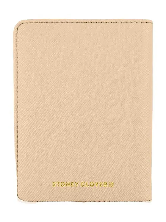 Stoney Clover Lane Textured Faux Leather Passport Case - Sand