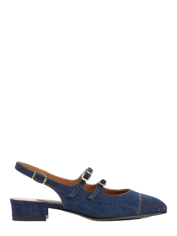 CAREL Buckle Strap Slingback Pumps - Blue