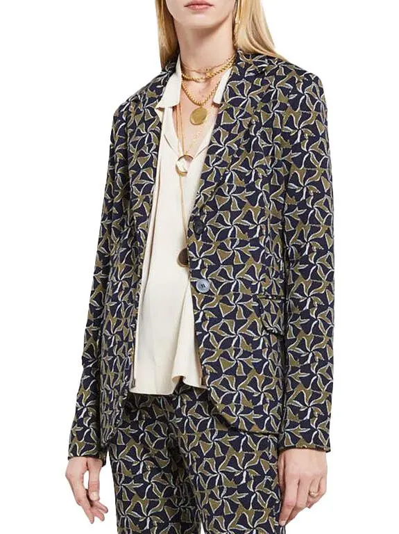 OTTOD'AME Printed Jacket - Blue