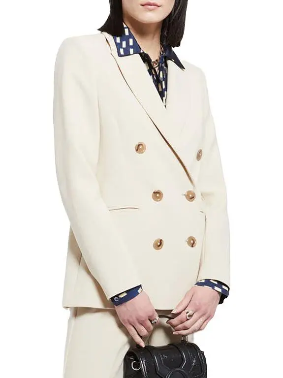 OTTOD'AME Double-breasted Jacket - Ecru