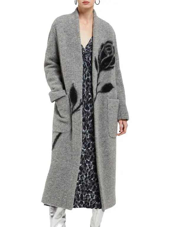 OTTOD'AME Wool-blend Long Coat - Grey