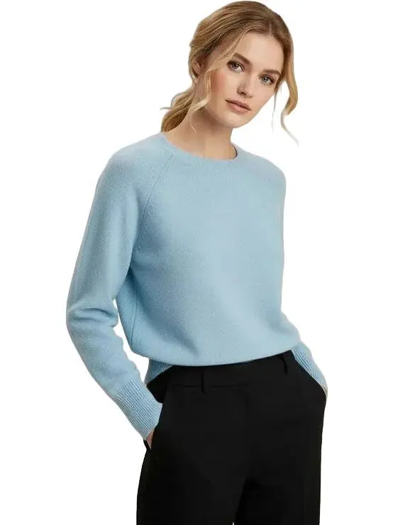 Majestic Filatures Cashmere Crewneck Pullover - Ciel