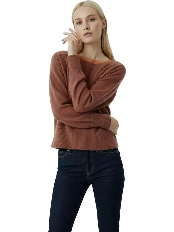 Majestic Filatures Cashmere Crewneck Pullover - Rose Taupe
