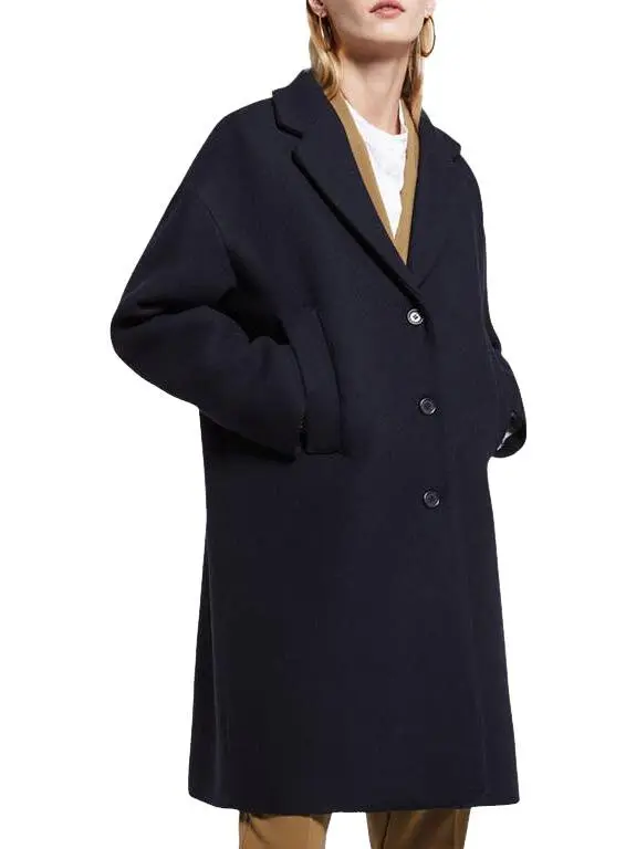 OTTOD'AME Wool-blend Midi Coat - Night