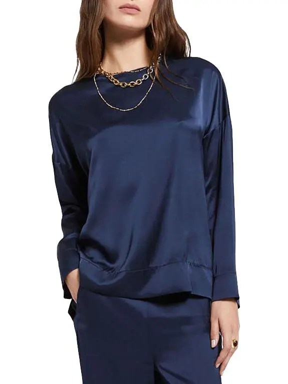 OTTOD'AME Fluid Viscose Blouse - Blue