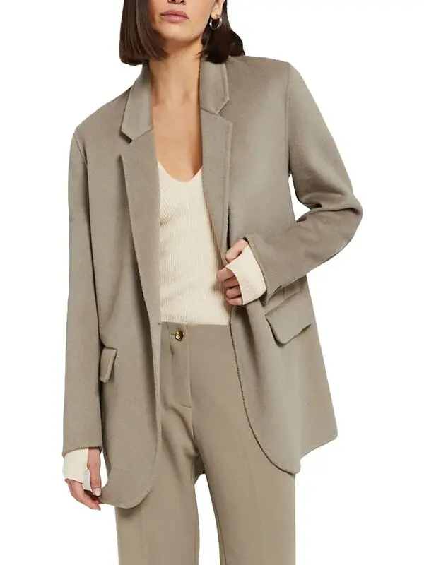 OTTOD'AME Wool-blend Blazer - Stone