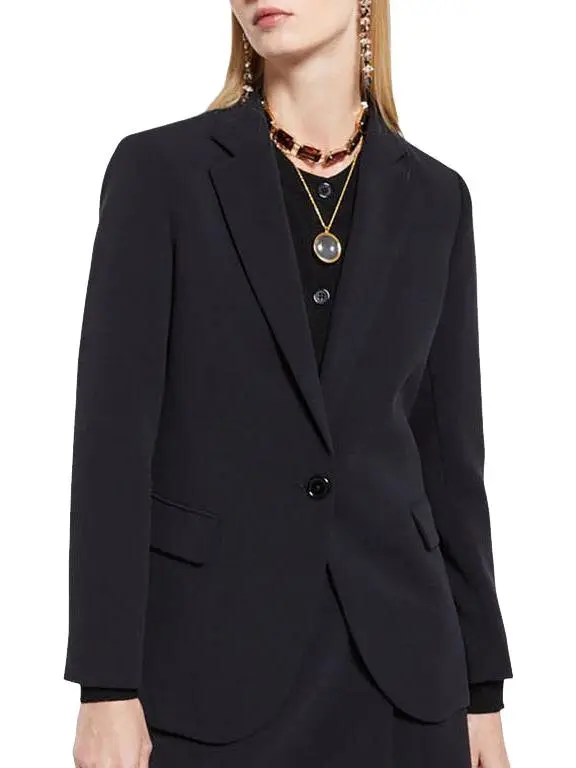 OTTOD'AME Classic Tailored Blazer - Black