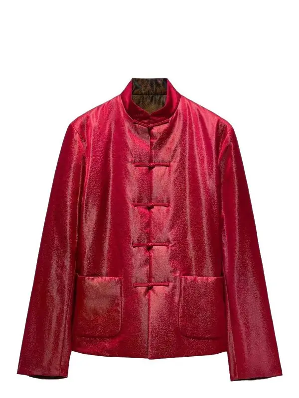 Shanghai Tang Reversible Silk Jacket - Red