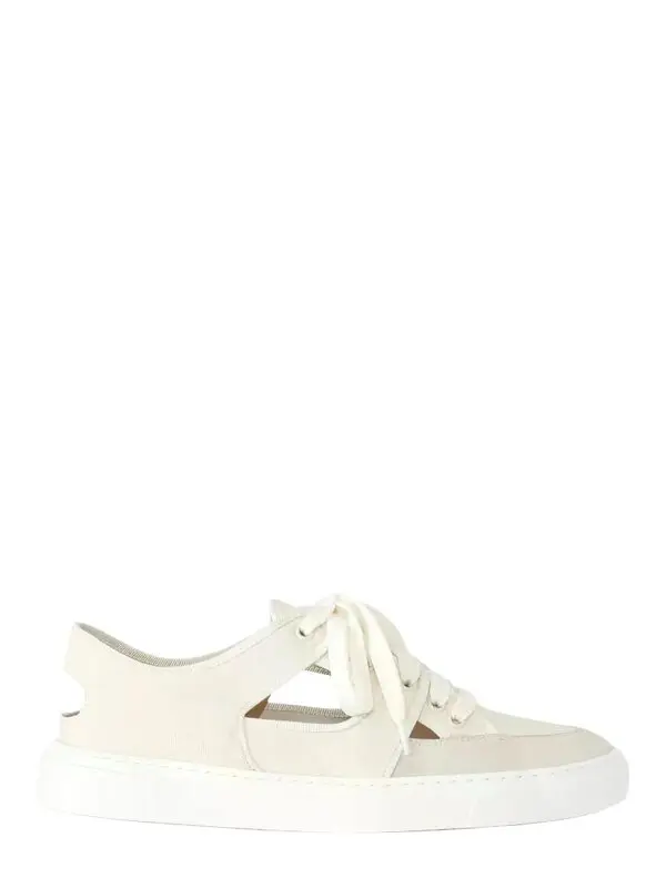 Fabiana Filippi Cut-out Detail Sneakers - Neutrals