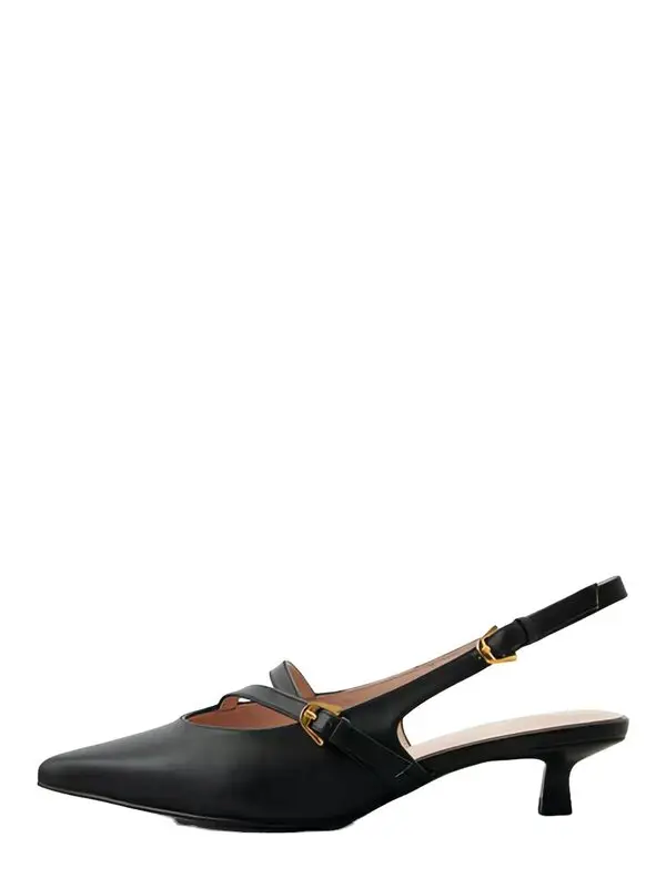 COCCINELLE Point-toe Slingback Pumps - Black