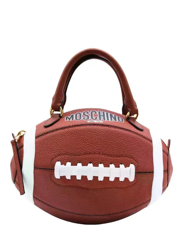 Moschino Rugby Ball Shoulder Bag - Brown