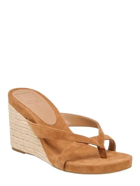 Dolce Vita Helan Espadrille Wedge - Brown Suede