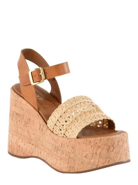Seychelles Willow Platform Wedge Sandal - Natural