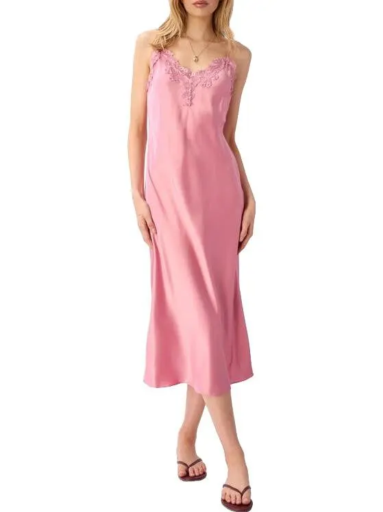 Cami Nyc Isabeau Midi Slip Dress - Rosebud