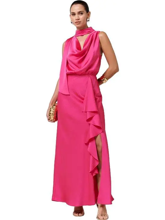 SAVEL Kendall Midi Dress - Hot Pink