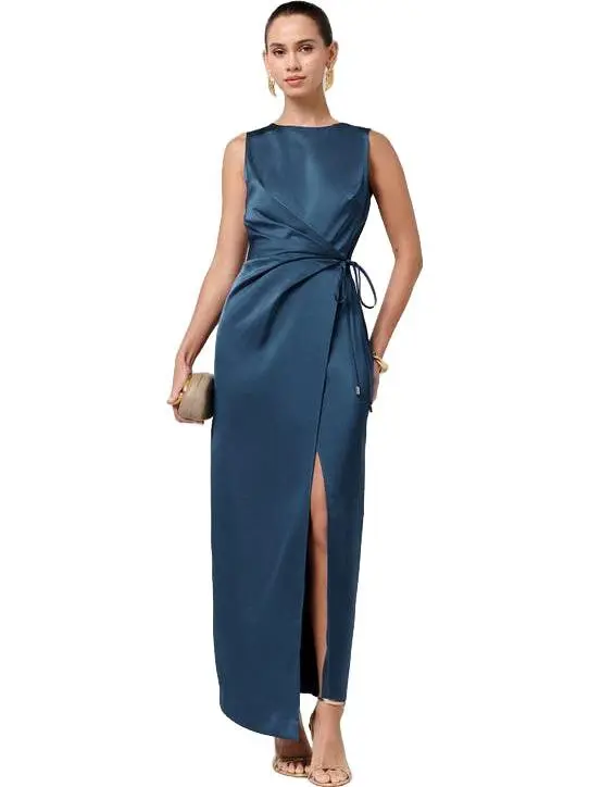 SAVEL Shona Midi Dress - Deep Blue
