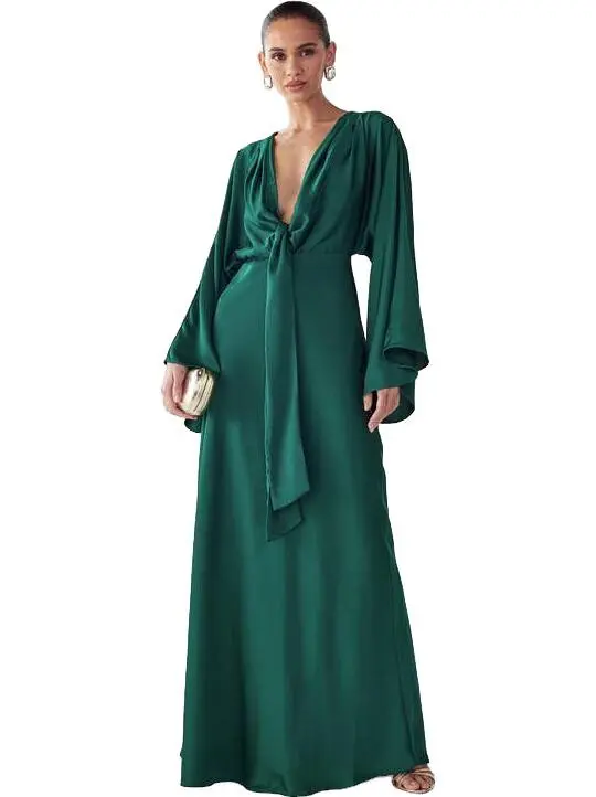 SAVEL Sassy Midi Dress - Emerald