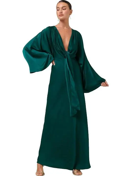 SAVEL Sassy Midi Dress - Emerald