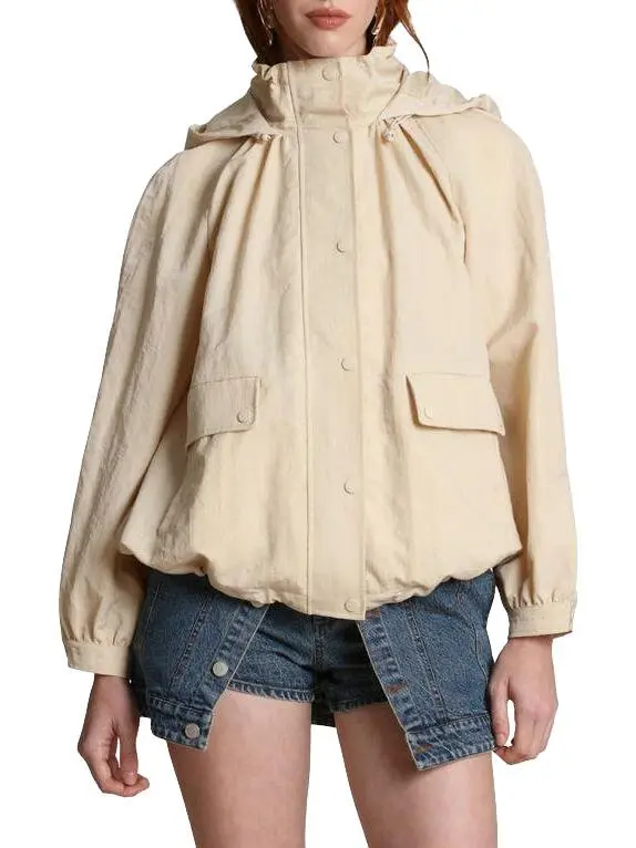 Avec Les Filles Balloon Bomber Jacket - Ivory