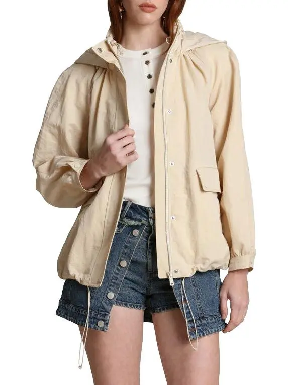 Avec Les Filles Balloon Bomber Jacket - Ivory