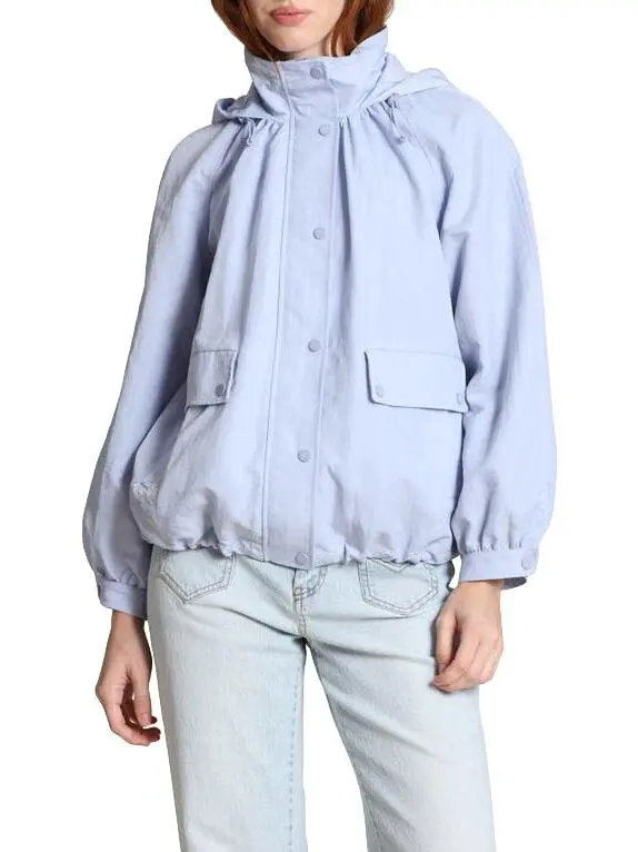 Avec Les Filles Balloon Bomber Jacket - Periwinkle