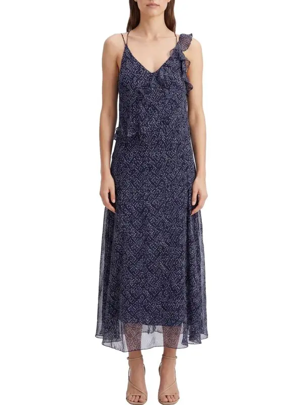 Isabel Marant Étoile Floral Midi Dress - Blue