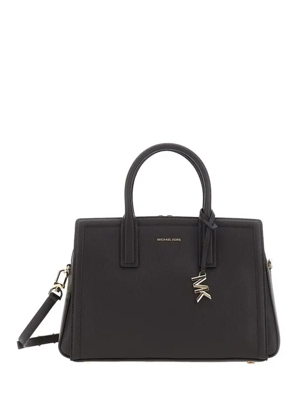 Michael Kors Laila Grained Leather Handbag - Dark
