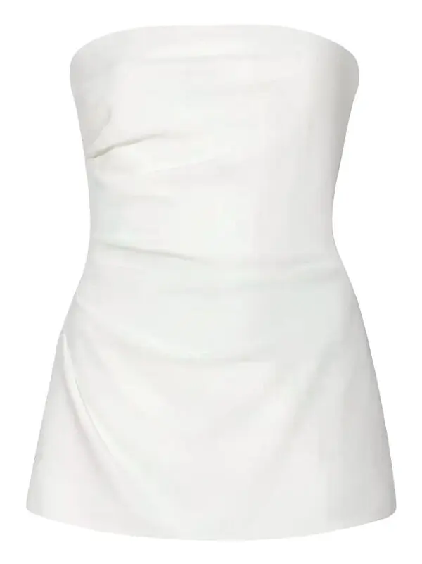 Proenza Schouler Damea Strapless Top - Neutrals