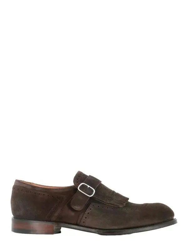 CHEANEY Buckled Monk Shoes - Brown