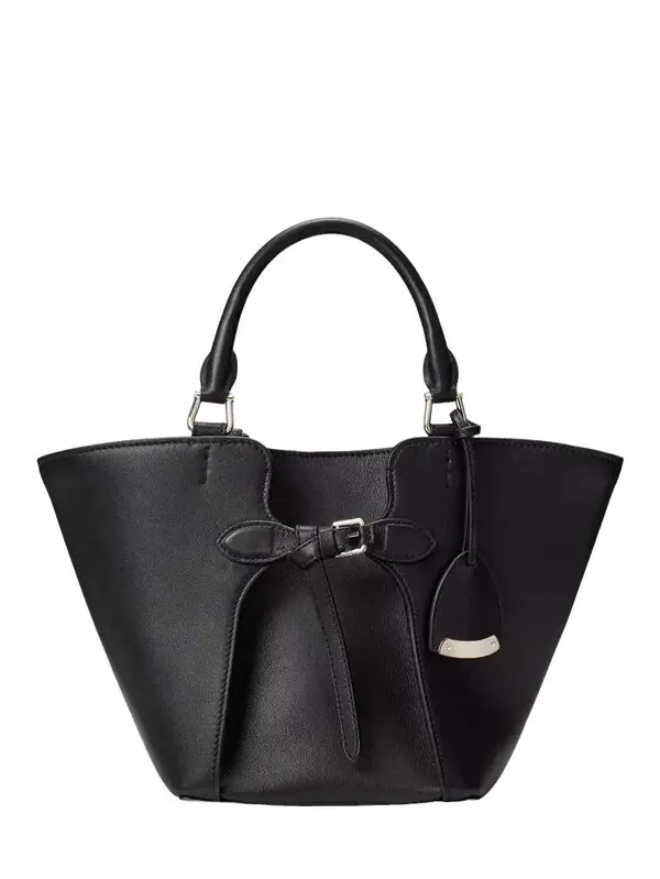 Ralph Lauren Calfskin Mini Tote Bag - Black