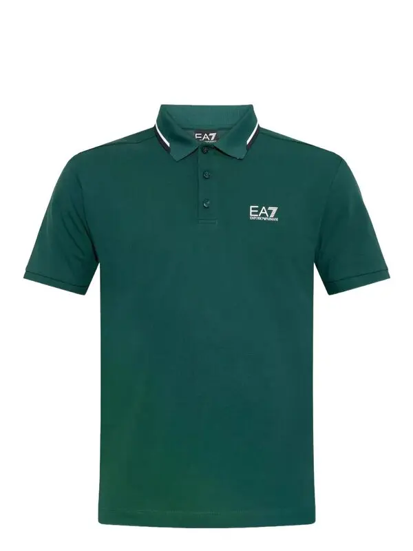 Emporio Armani Logo-print Polo Shirt - Green