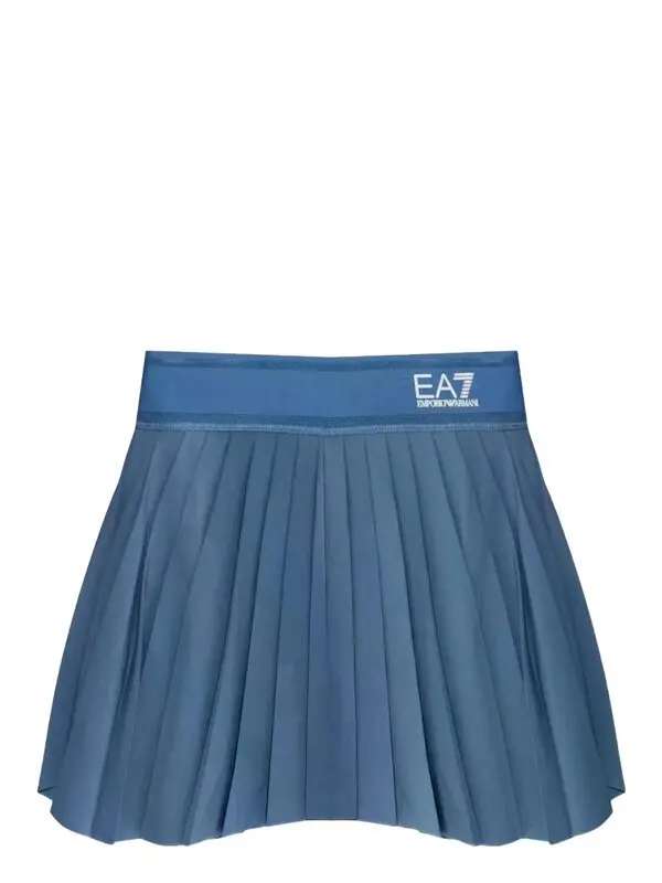 Emporio Armani Pleated Mini Skirt - Blue