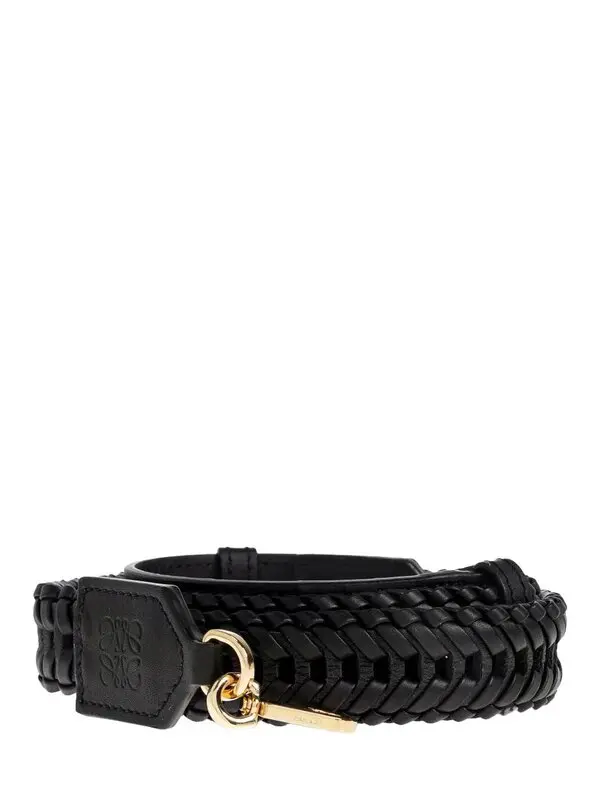 Loewe Braided Bag Strap - Black