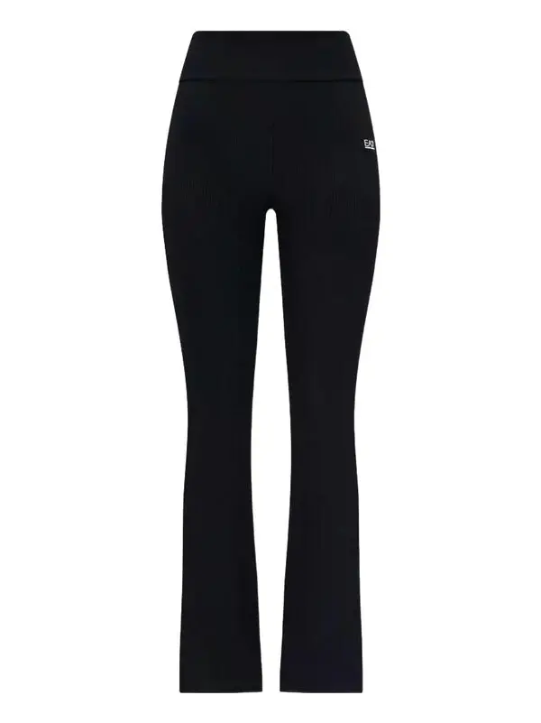 Emporio Armani Ribbed Track Pants - Black