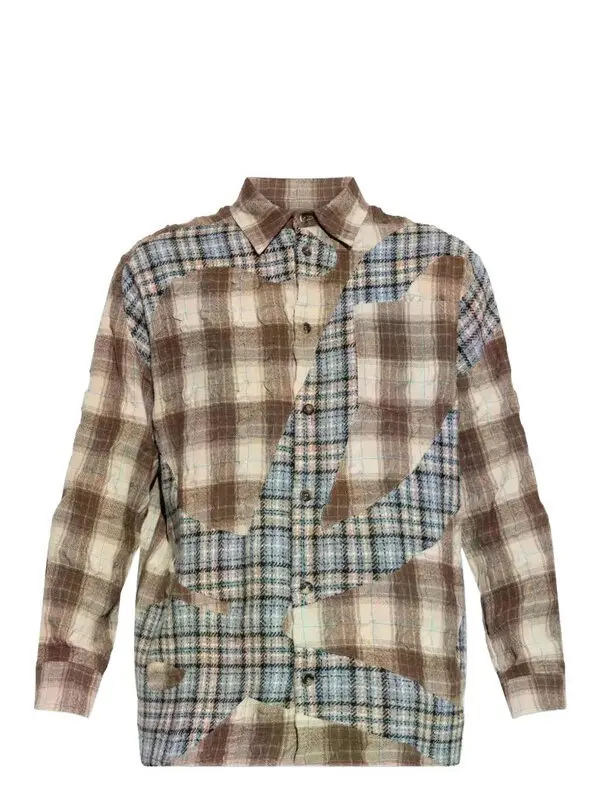 Loewe Patchwork Shirt - Brown