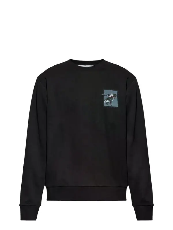 Iceberg Graphic Patch Sweatshirt - Black