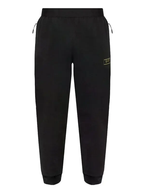 Emporio Armani Logo-patch Track Pants - Black