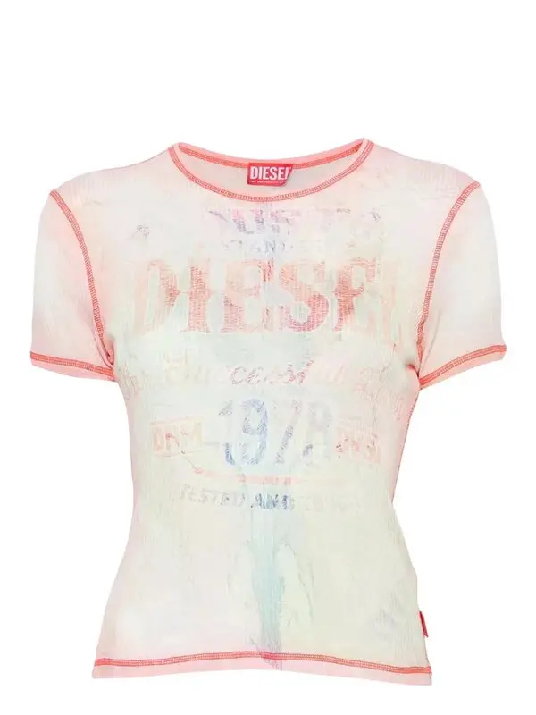 DIESEL Printed T-shirt - Neutrals