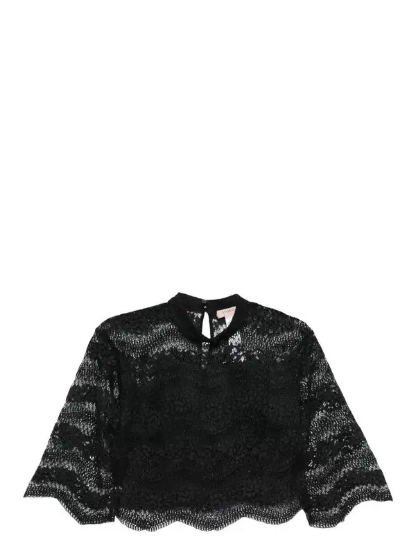 TWINSET Lace Blouse - Black