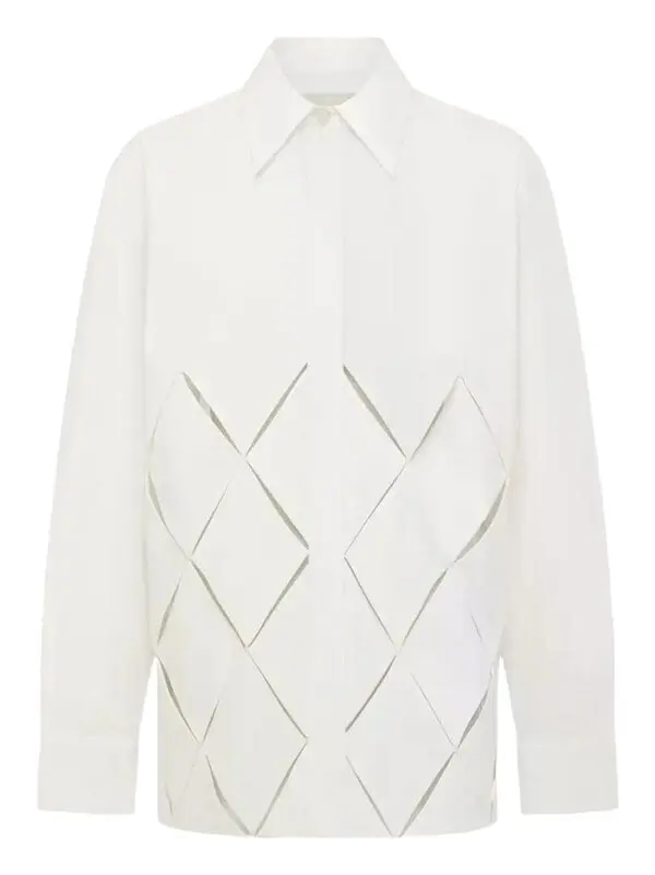 ALEMAIS Cece Cut-out Shirt - White