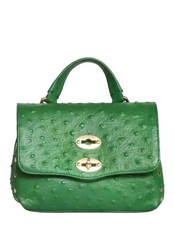 ZANELLATO Postina Studs Leather Satchel - Green
