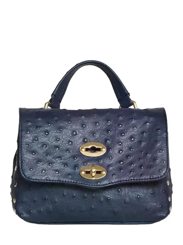 ZANELLATO Postina Studded Satchel - Blue