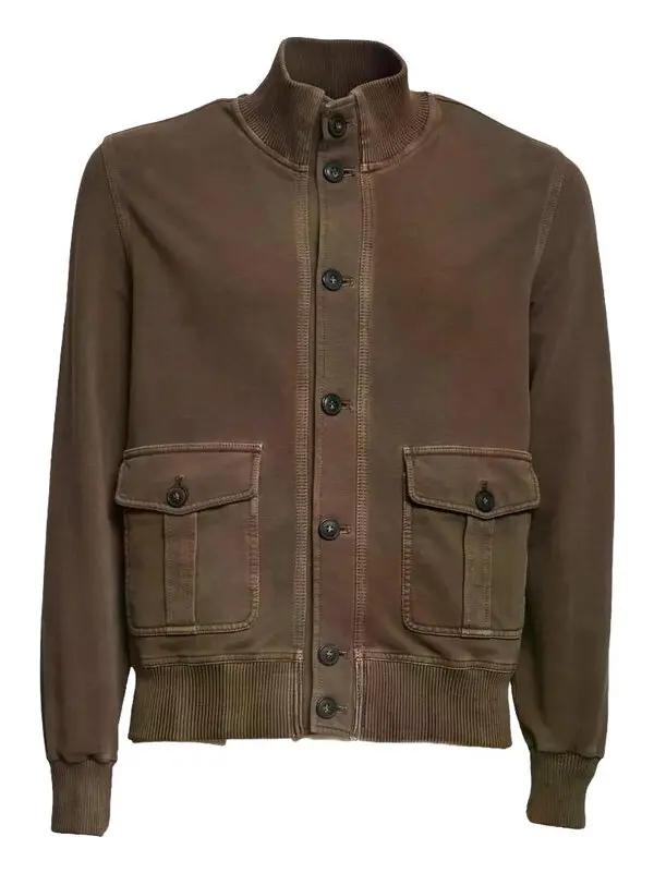 CIRCOLO 1901 Button Patch-pocket Jacket - Brown