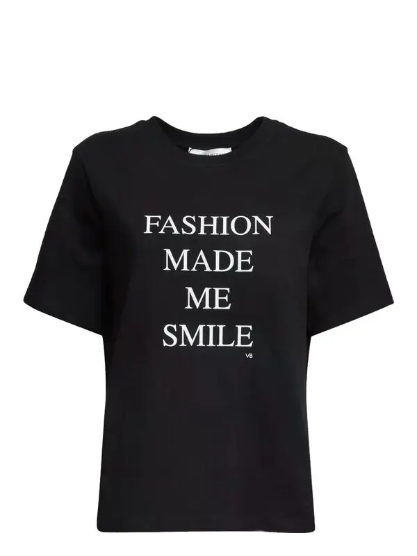 Victoria Beckham Fashion Made Me Smile T-shirt - Black