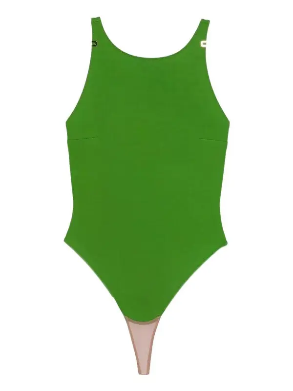 Elisabetta Franchi Hardware-embellished Bodysuit - Green