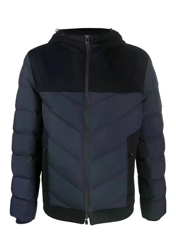 Corneliani Padded-design Jacket - Blue