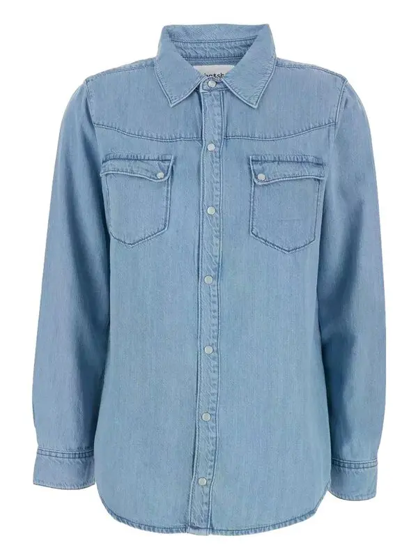 Ba&sh Adali Denim Shirt - Blue