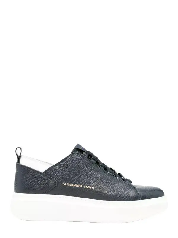 ALEXANDER SMITH Wembley Leather Sneakers - Blue