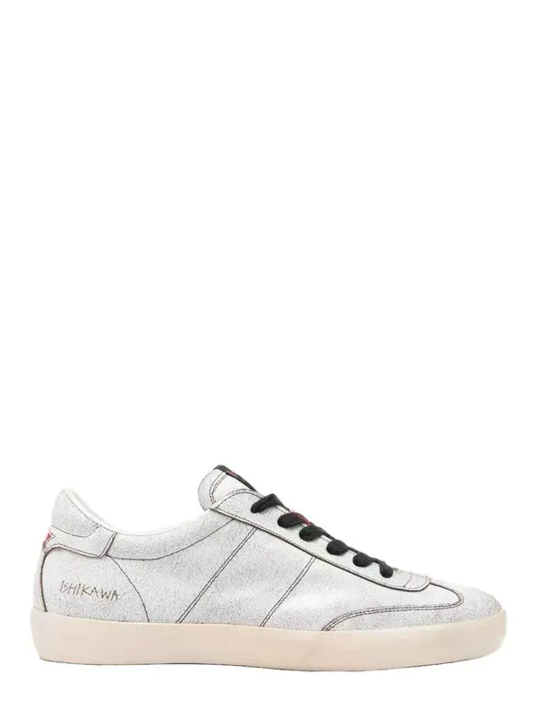 ISHIKAWA No Star 3007 Leather Sneakers - White